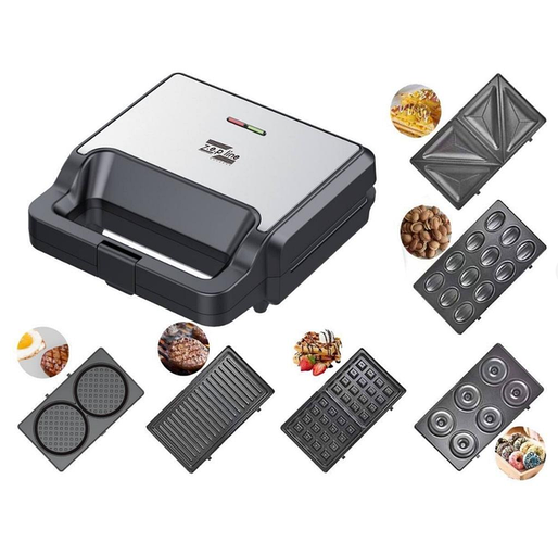 Мультимейкер Zepline ZP-812 зі знімними пластинами 6в1 2200 Вт (ID ...