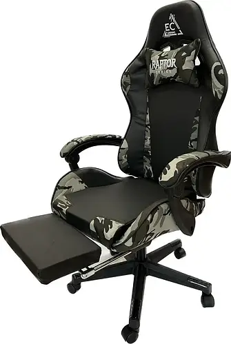 Геймерское кресло EC GAMING KO02MORO из экокожи с массажной подушкой ...