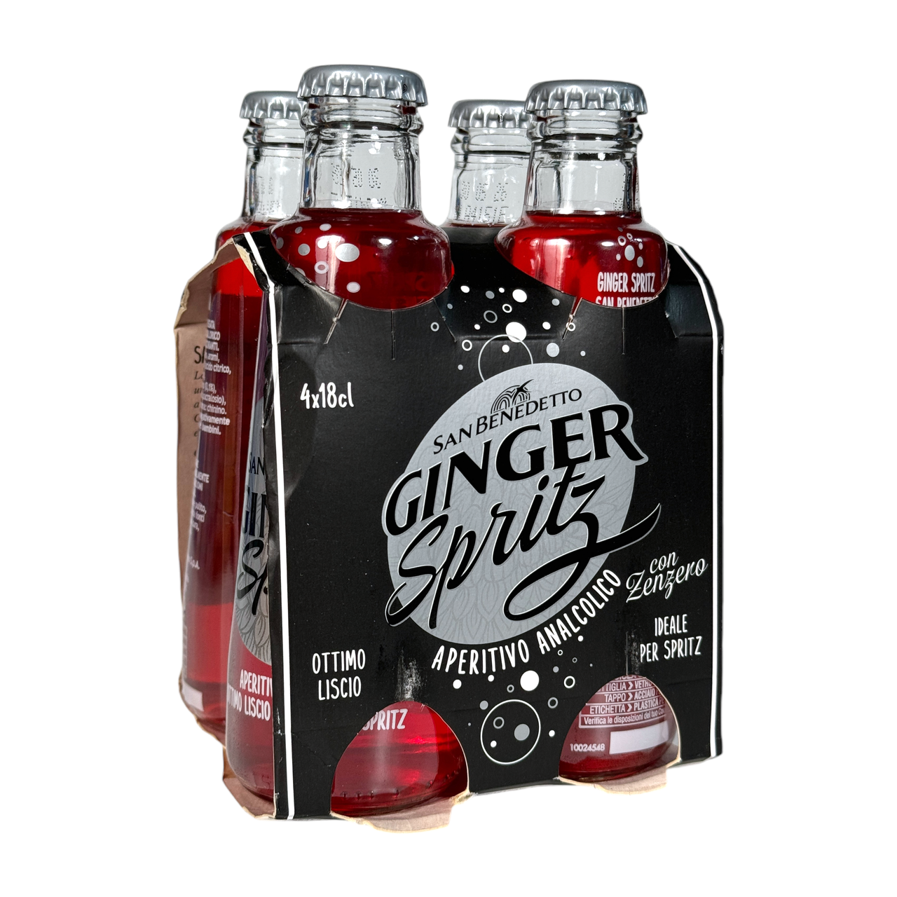 San Benedetto безалкогольний апероль ginger spritz 4x180 мл (ID#2343166572), ціна: 200 ₴, купити ...