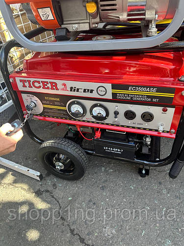 Електро генератор Ticer бензиновий 2.8 кВт мідна обмотка на колесах ...