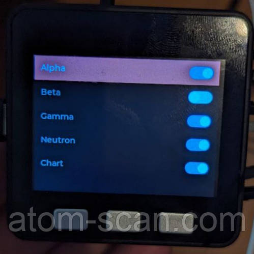 Дозиметр ATOM-SCAN-PRO (CsI + СБТ10А + гамма-спектрометр + Bluetooth + Google Maps) АЛЬФА+БЕТА ...