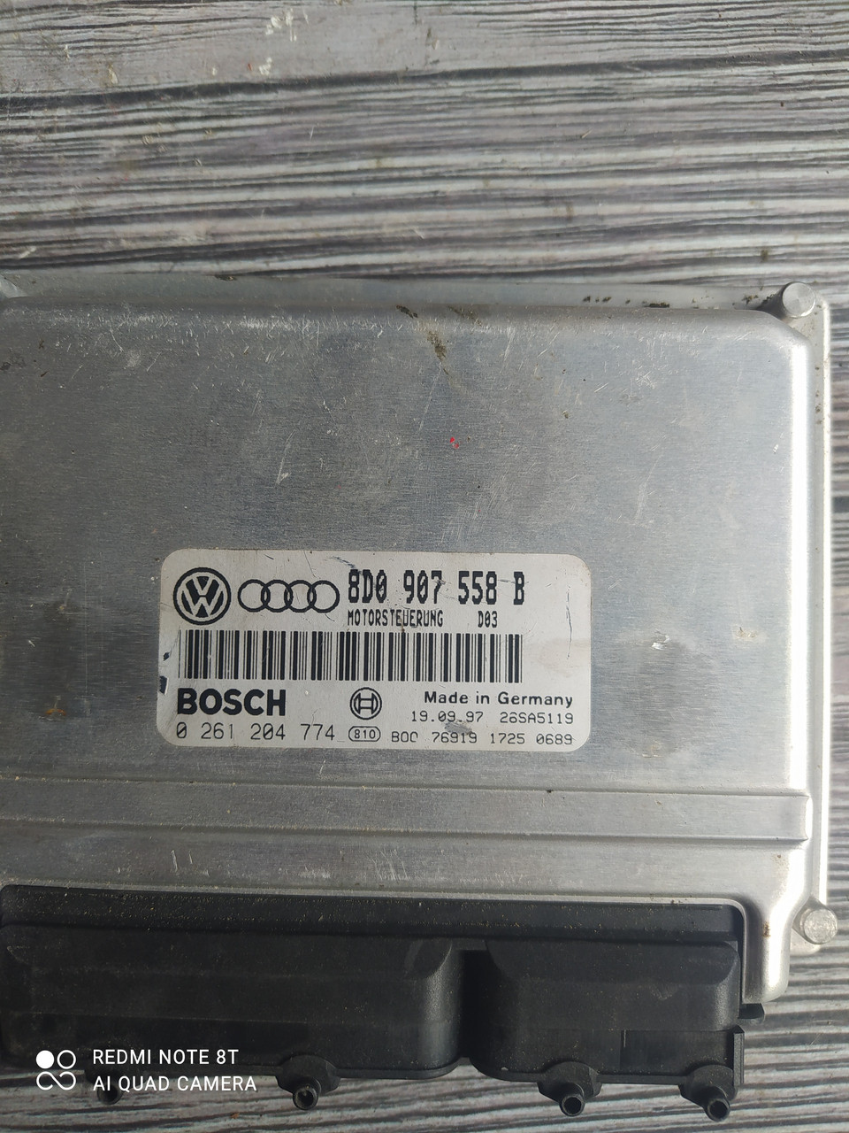 Блок управления двигателем ЭБУ 1.8ADR (8D0 907 558 B) Оригинал Подходит ...