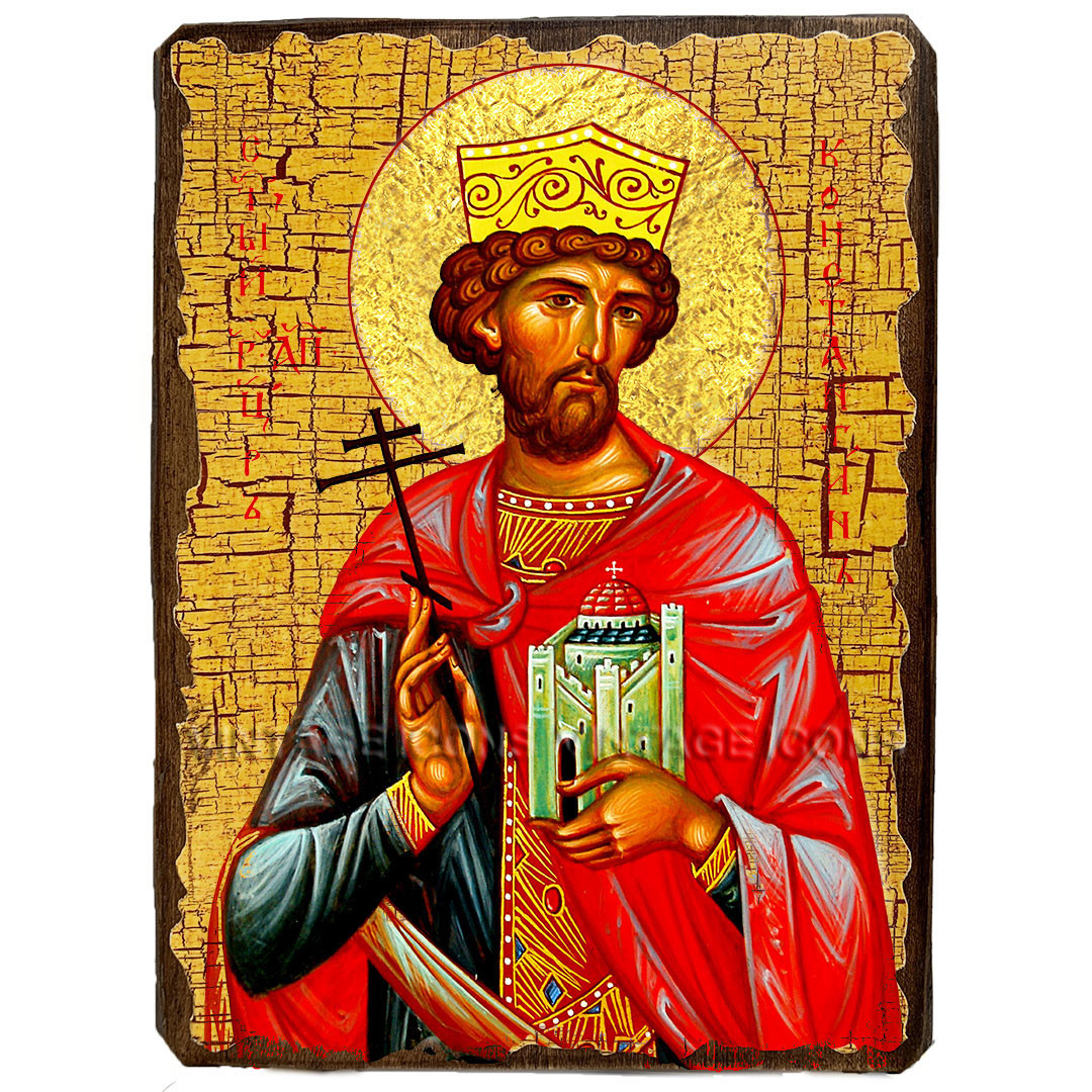 Ікона Костянтин Святий Рівноапостольний Князь ікона на дереві 130х170