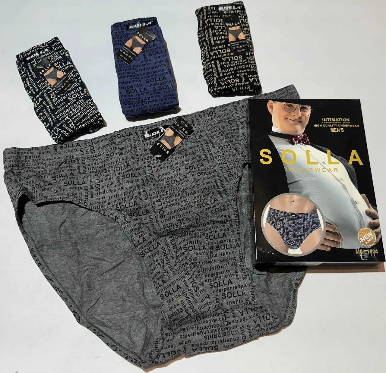 Труси плавки сліпи чоловічі якісні батал Solla розмір 54-56-58-60-62-64 6XL (ID#2354323973 ...