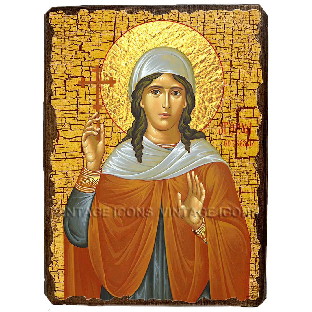 Ікона Олівія свята ікона на дереві 130х170 мм продаж ціна у Одеській області Ікони кіоти