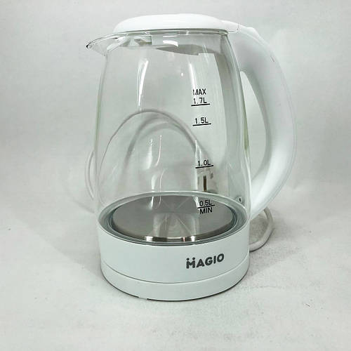 Стеклянный электрочайник с led подсветкой Magio MG-504, Чайник ...