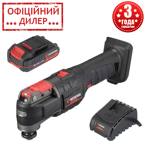 SET Реноватор аккумуляторный Intertool YLP WT-0369 + ЗУ WT-0344 (2 А) + АКБ WT-0340 (20 В / 2 Ач ...
