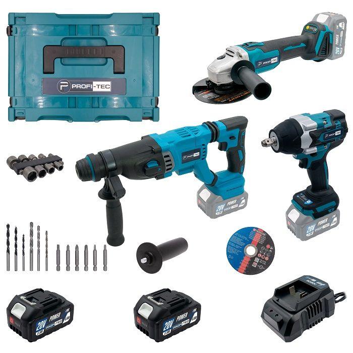 Акумуляторний набір інструментів Profi-Tec Combo Set 3/5 PowerLine ...