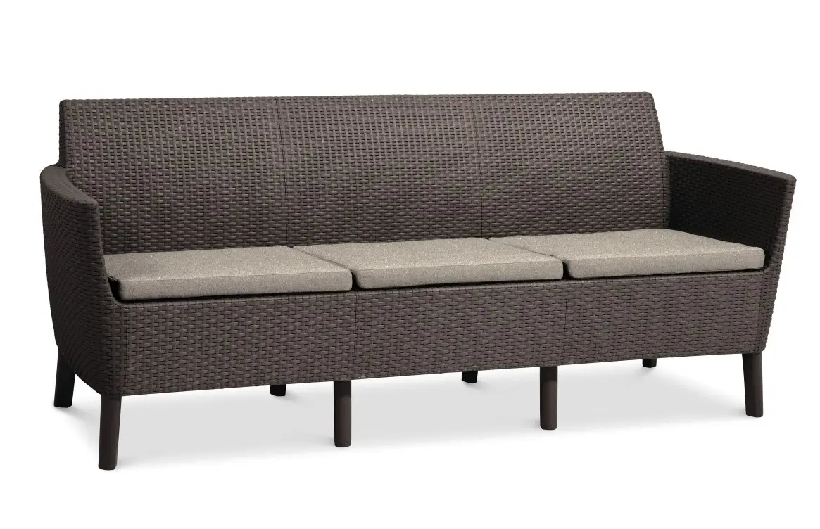 Диван трехместный для сада и террасы Keter Salemo 3 seater sofa 244095 ...