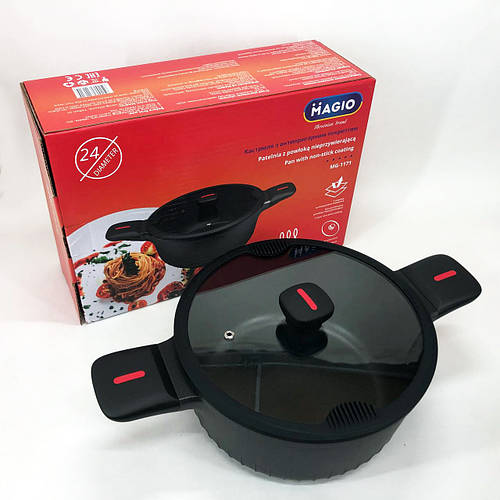 Кастрюля Magio MG-1171 Литая антипригарная 5л XF-307 24 см (ID#2356350810), цена: 999 ₴, купить ...