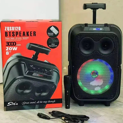 Колонка портативна музична валіза бумбокс з функцією караоке bluetooth usb sd fm ZQS8211 для ...