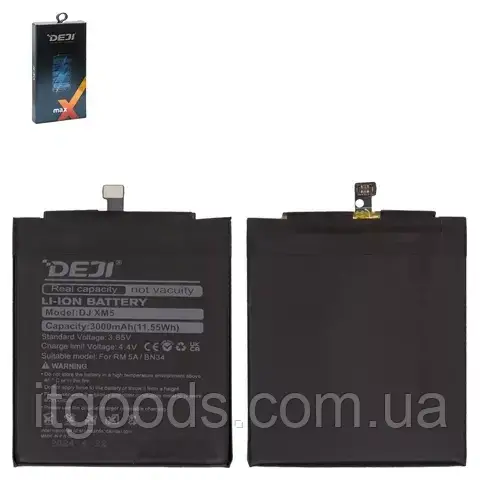 Оригинальный аккумулятор Deji BN34 3000mAh 3.85V для Xiaomi Redmi 5A ...