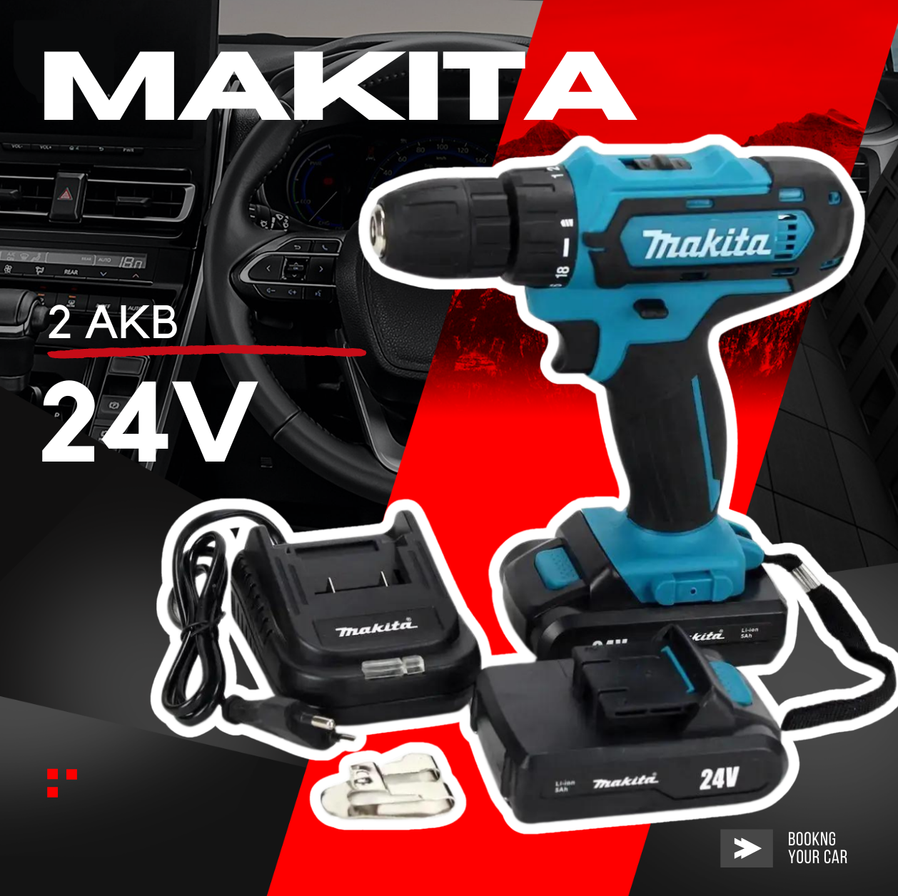 Набор шуруповерт Шуруповерт аккумуляторный Makita 24в Шуруповерт ...