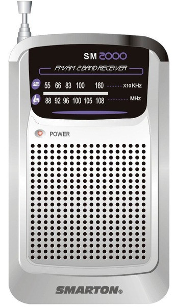 Радіоприймач Smarton SM 2000 Сріблястий, ціна: 399 ₴, купити на Prom.ua