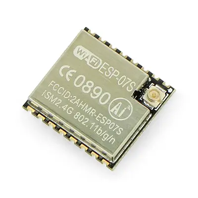 WiFi модуль ESP-07S ESP8266 для IoT проектів, 4 МБ флеш-пам'яті, 9 GPIO ...