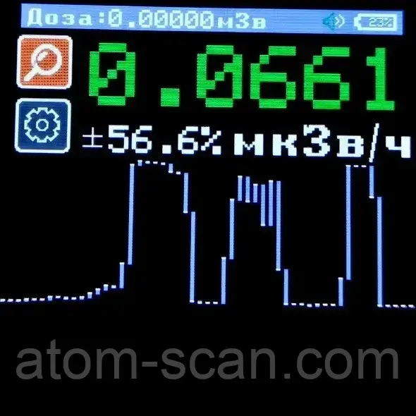 Професійний Дозиметр-Радіометр ATOM-SCAN-PRO (CsI + СБТ10А) (АЛЬФА+БЕТА+ГАММА) (ID#2409375470 ...