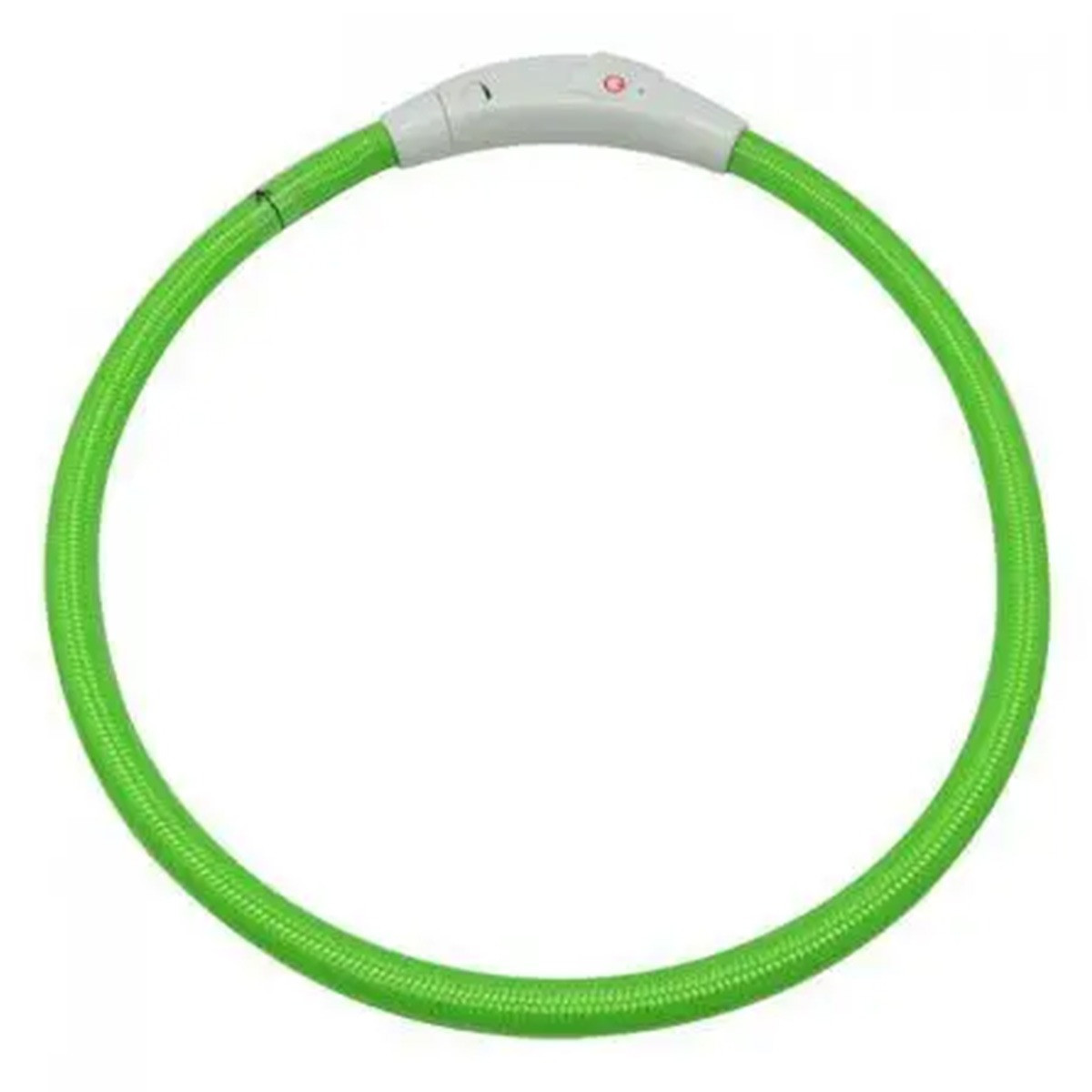 Нашийник для собак Croci LED з USB підзарядкою силіконовий зелений ...