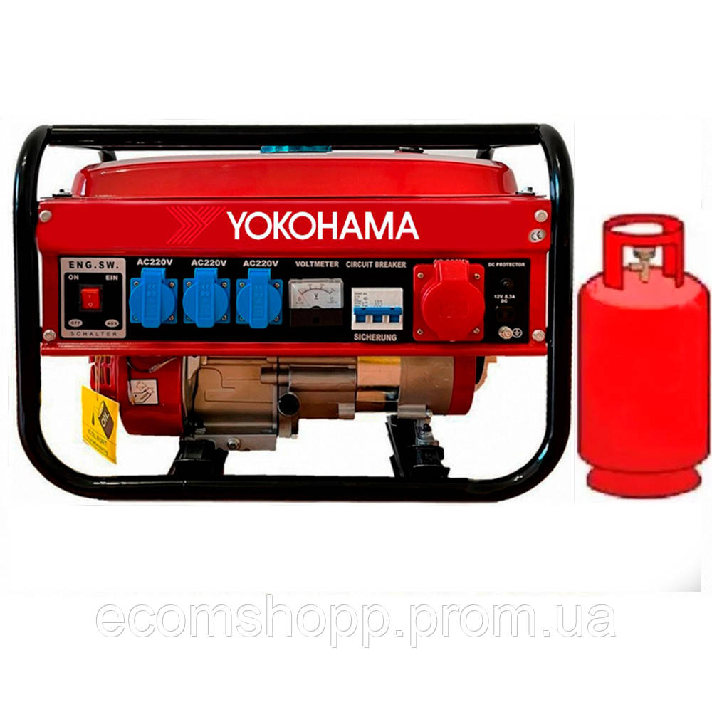 Генератор газ/бензин Yokohama 3-фазний, 3 кВт (ID#2359370527), цена ...