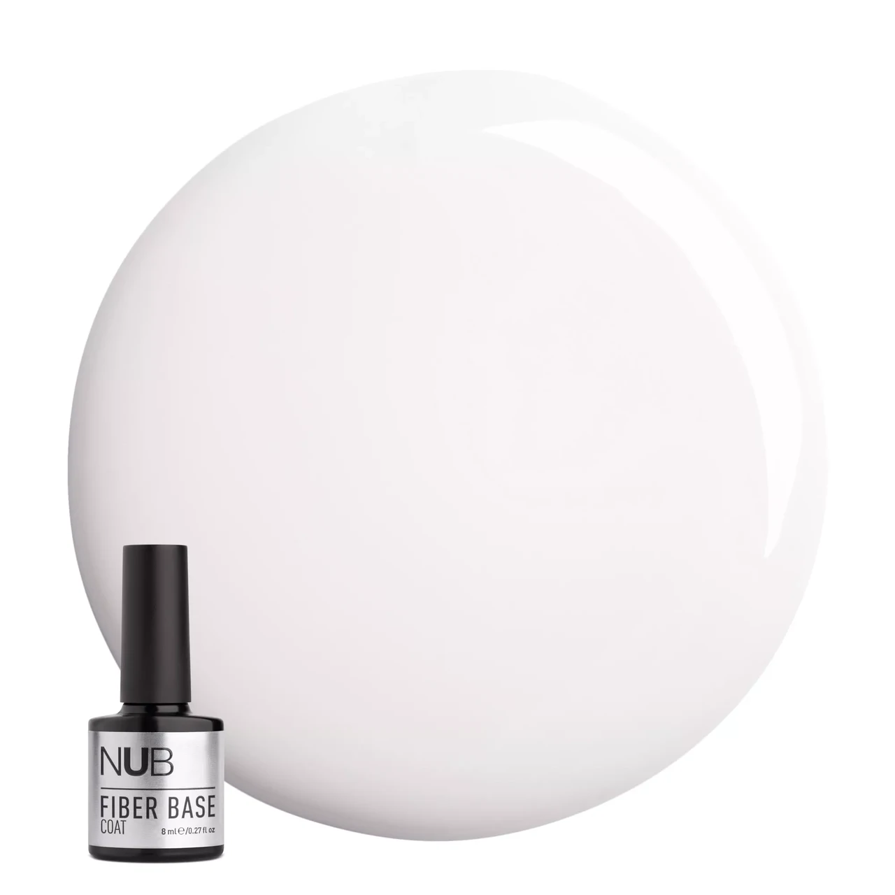 NUB Fiber Base coat Основа з волокнами під гель-лак 8мл №01 MILK (ID ...