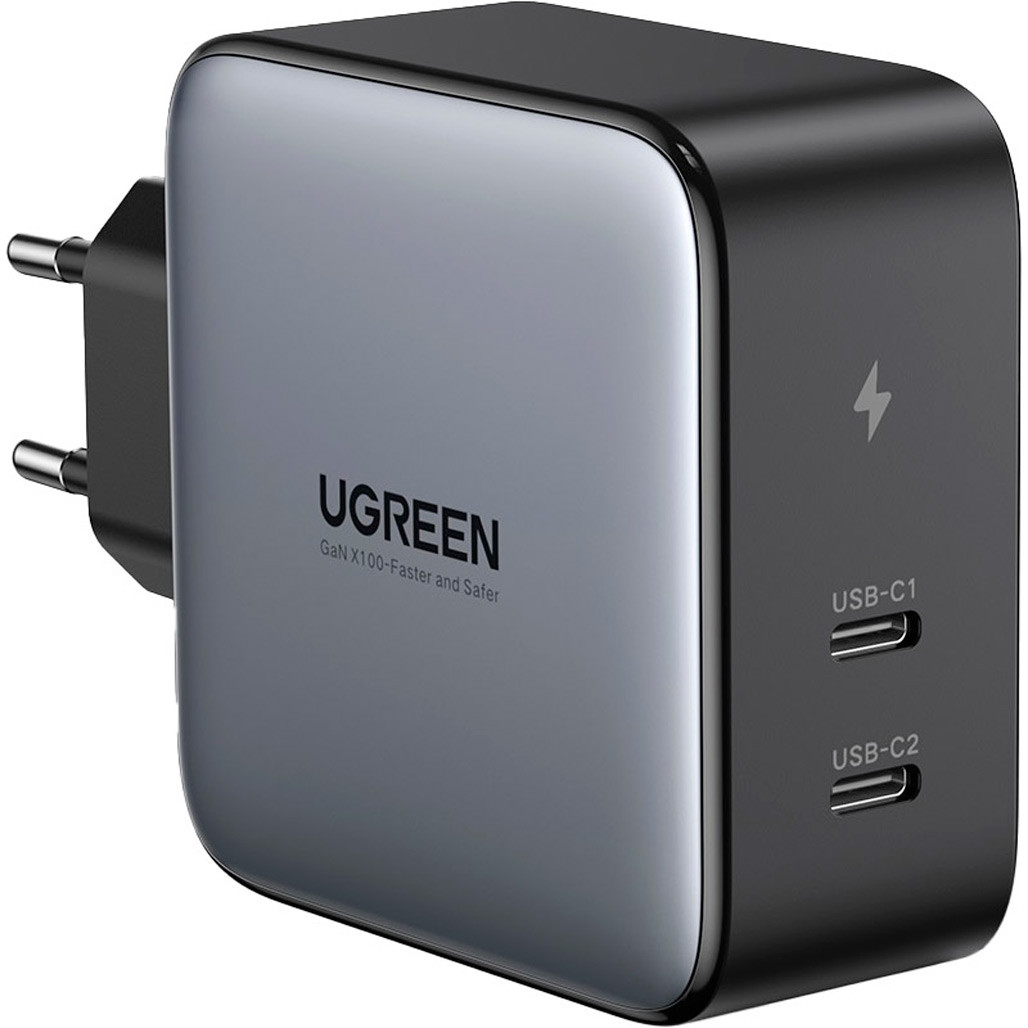 Сетевое зарядное устройство Ugreen CD254 2xUSB-C 100W GaN Tech Fast ...