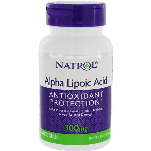 БАД Natrol Альфа-липоевая кислота 300мг, 50 капсул/1 упаковка. (ID ...