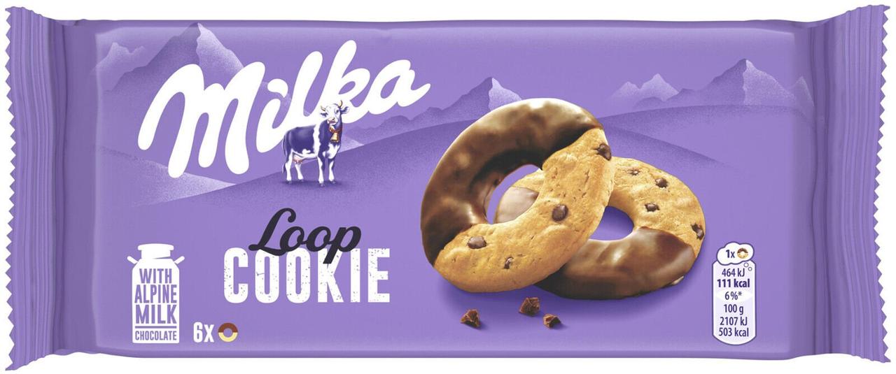 Печиво кільця Milka Cookie Loop із шоколадом 6шт 132г (ID#2362516868), ціна: 115 ₴, купити на ...