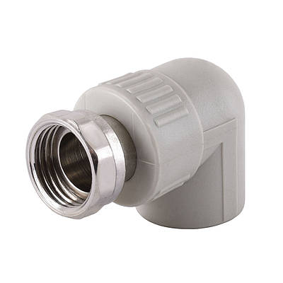 Уголок 90 с накидной гайкой для полипропиленовых труб Kalde PPR 17018 ...