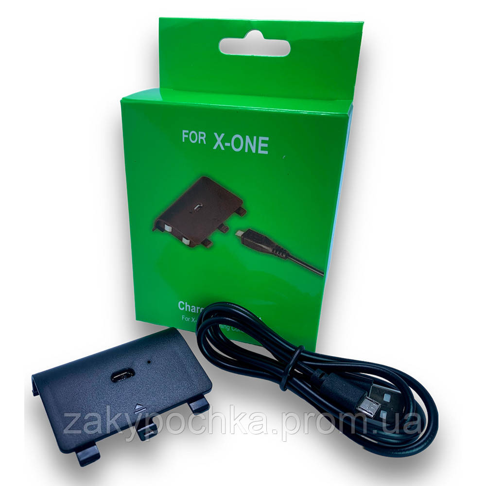 Акумулятор для джойстика Microsoft Xbox One 1200 мАч та Charge Kit (USB ...