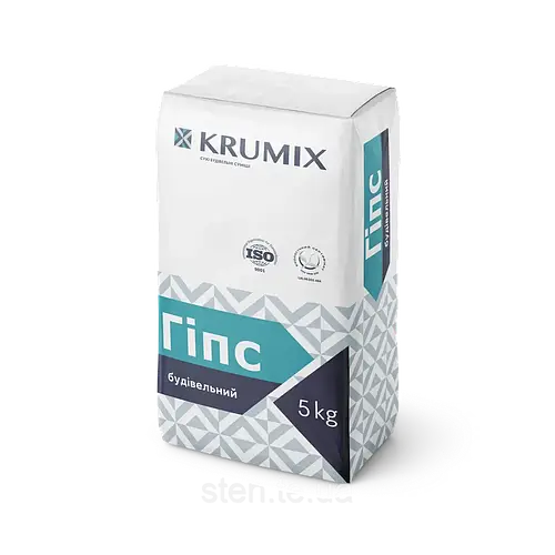 Гіпс будівельний білий Г-5, Krumix 5 КГ (ID#2363928275), ціна: 45 ...