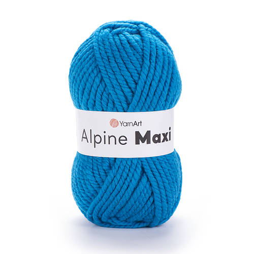 Yarnart ALPINE MAXI (Альпін Максі) № 671 бірюза (Напіввовняна пряжа ...