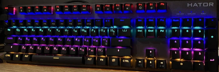 Клавіатура: HATOR Starfall Rainbow Origin Blue ( HTK-609) (ID ...