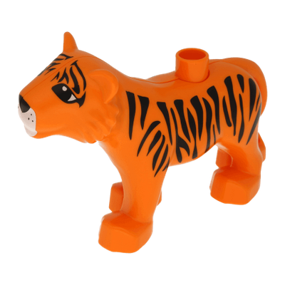 Фігурка Lego Animals Monkey Curled Tail Bright Light Orange Face Duplo ...