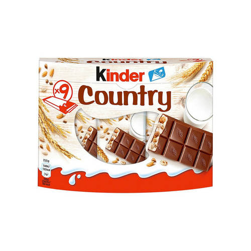 Батончики Кіндер Кантрі Kinder Country 23,5 г упаковка на 9 шт (ID ...