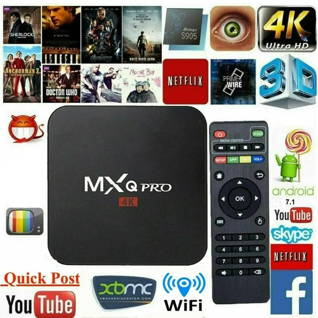 Smart TV Box - приставка MX Pro 4GB/32GB, Android Смарт ТВ приставка ...