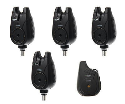 Набор электронных сигнализаторов поклевки Carp Pro Q5 3+1(Красный/синий ...