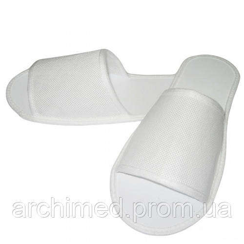 Одноразовые тапочки Luxyart для гостиниц и отелей 100 шт Белый (ZF-031 ...