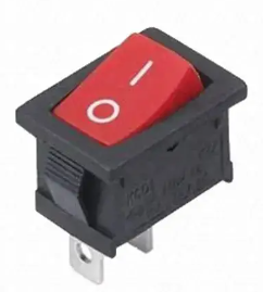 Переключатель мини (KCD5-101), без подсветки, ON-OFF, 2PIN, Красный ...