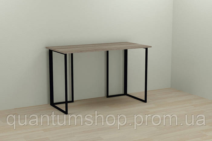 Комп'ютерний стіл Ferrum-decor Ханна 75x140x60 чорний ДСП Дуб сонома ...