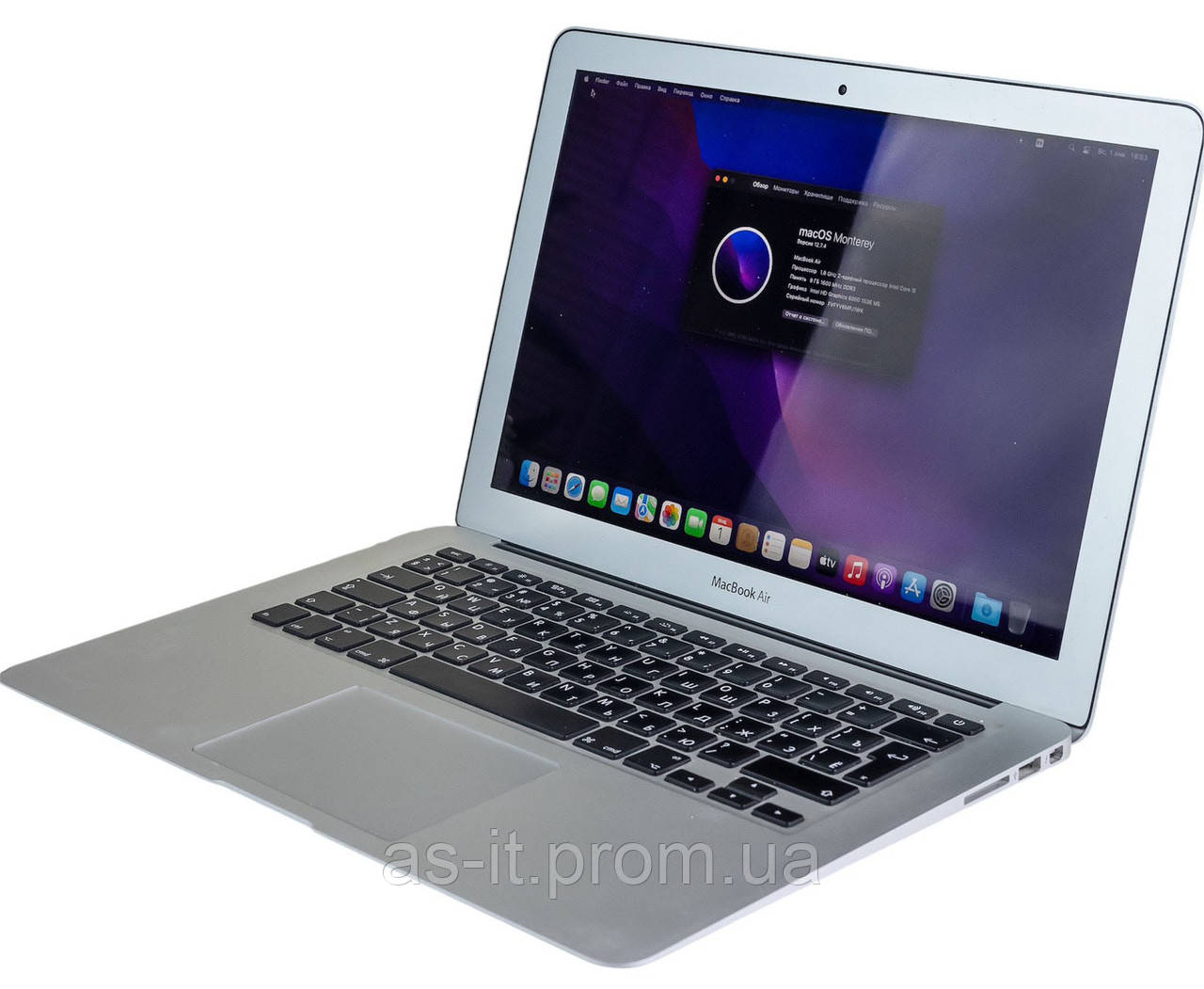 БУ Ноутбук 13.3" Apple MacBook Air 2017, Core i5-5350U (1.8 ГГц), 8GB DDR3, Intel HD, 128GB SSD ...