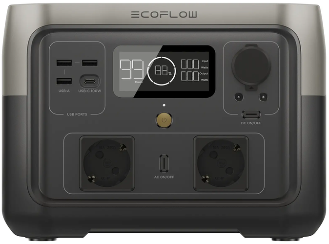 Зарядна станція EcoFlow екофлоу RIVER 2 Max 500W 512 Wh Англійська ...