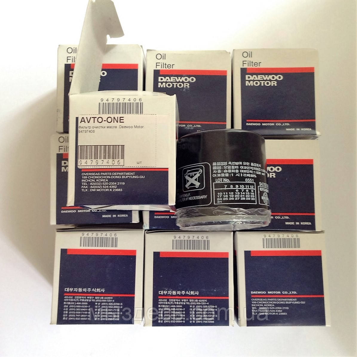 Фильтр масляный Ланос Daewoo Motor оригинал 94797406 (ID#323782157 ...