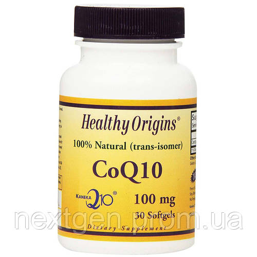 Коэнзим Q10, Kaneka (COQ10), Healthy Origins, 100 мг, 30 желатиновых капсул, 6640060 - 917 (ID ...