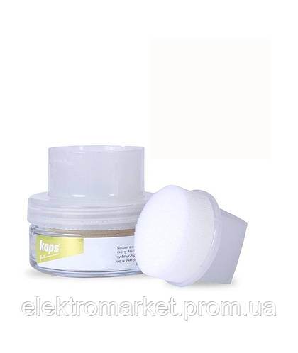 Деликатный крем для обуви Kaps Delicate Cream 50 ml с аппликатором 101 ...