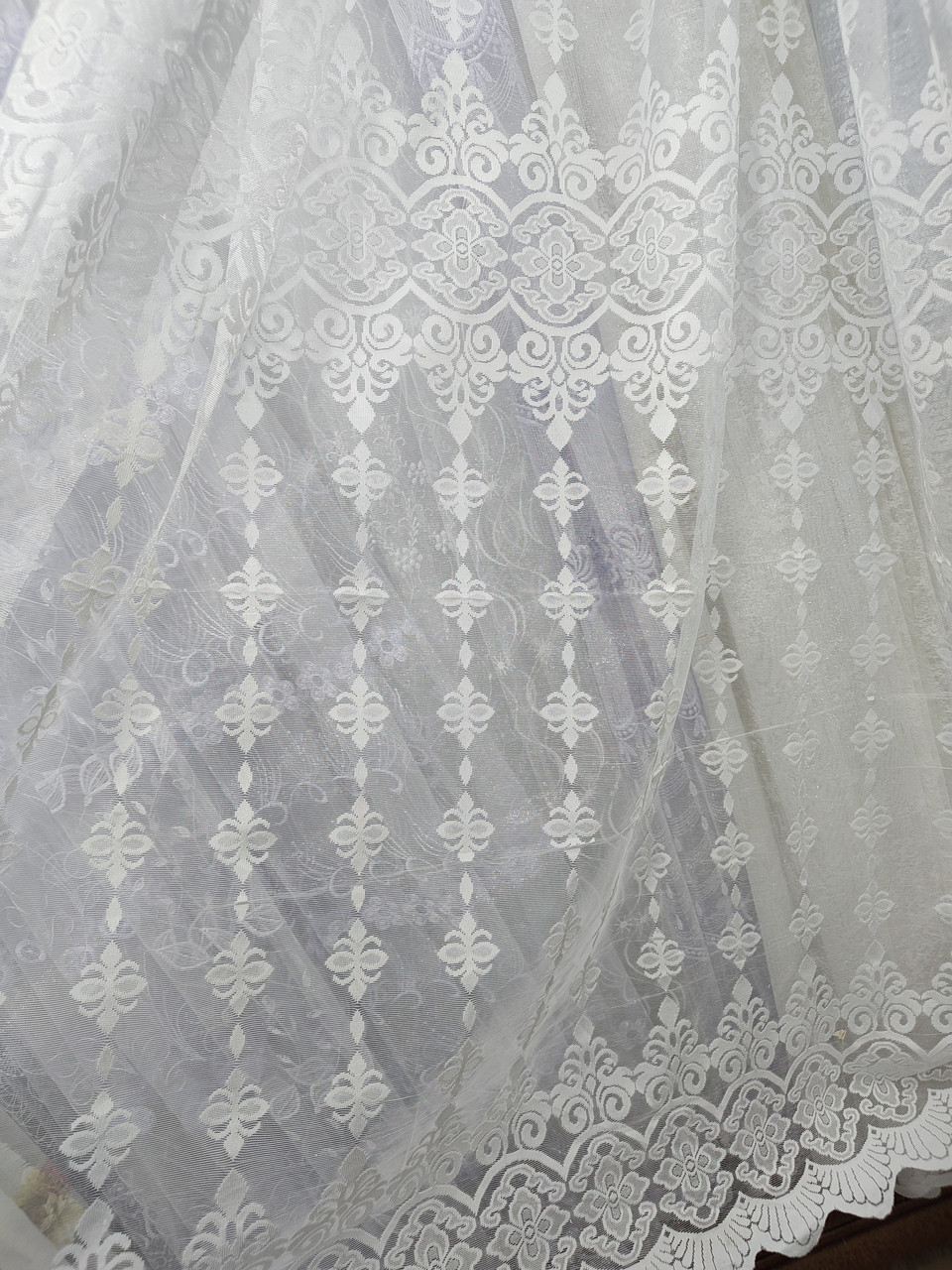 Тюль жакард білий Karolin купити за найкращою ціною в Хмельницькому від компанії Textile Plus
