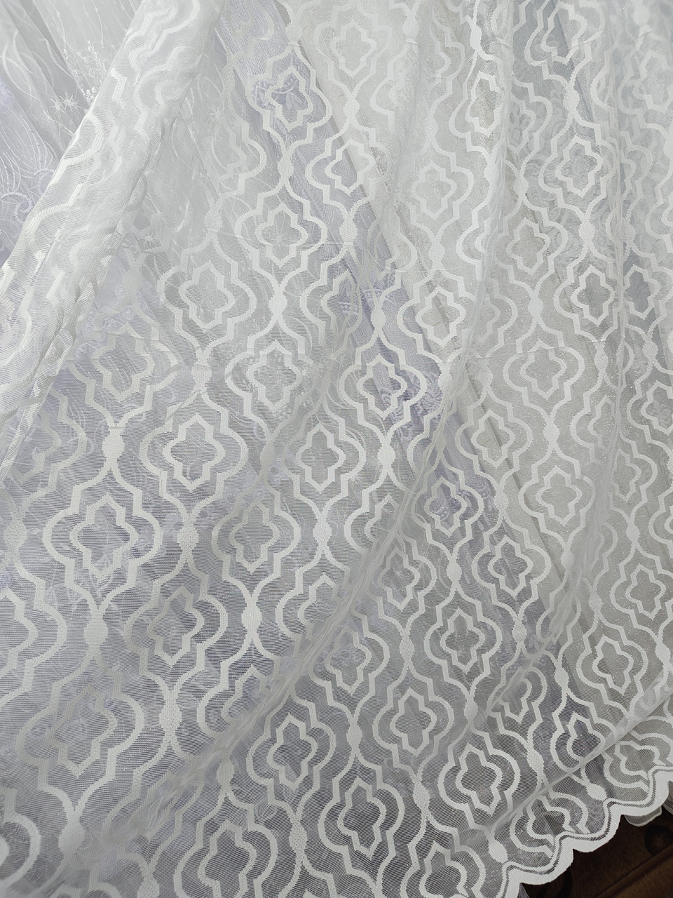 Тюль жакард білий Lama купити за найкращою ціною в Хмельницькому від компанії Textile Plus