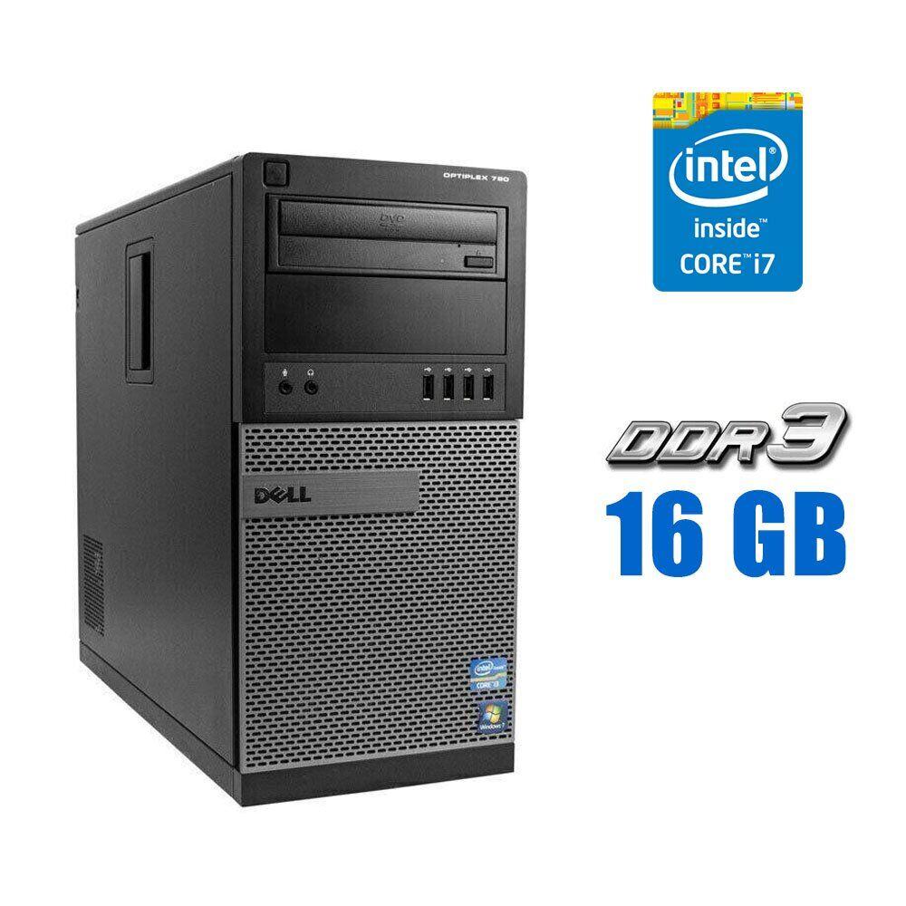 Компьютер Dell OptiPlex 790 MT/ Core i7-2600/ 16 GB RAM/ 128 GB SSD/ HD ...