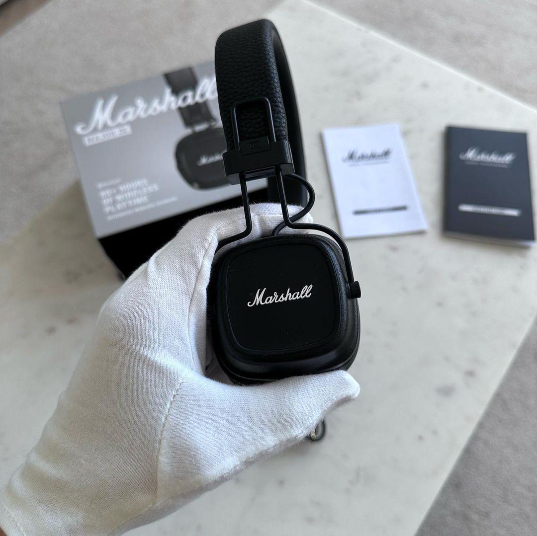 Наушники Marshall Major IV Bluetooth Black с RGB подсветкой (Маршал ...