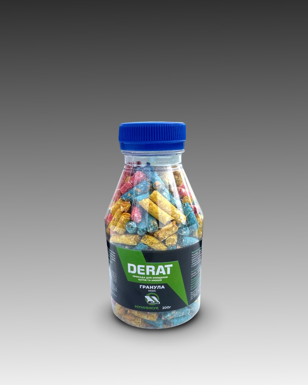Отрута від пацюків «Derat» 200г у вигляді отруєних гранул з пшениці (ID ...