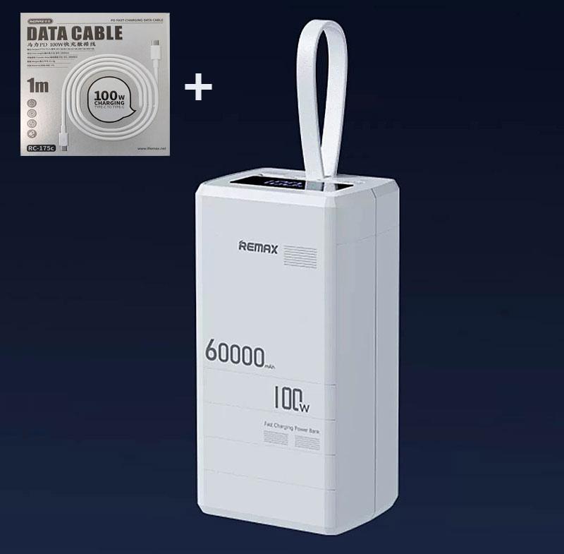 Повербанк REMAX RPP-650 100W 60000mAh + Кабель 100 W: продаж, ціна у ...
