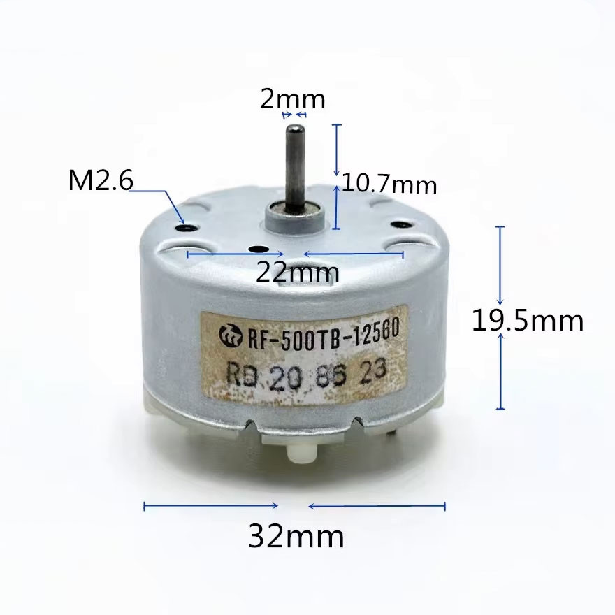 DC Motor Двигатель RF-500TB-12560 DC 5V-12V D32mm (ID#1676516367), цена ...